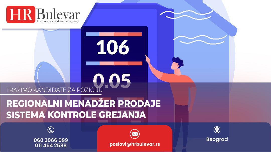 Regionalni menadžer prodaje sistema kontrole grejanja | Oglas za posao ...