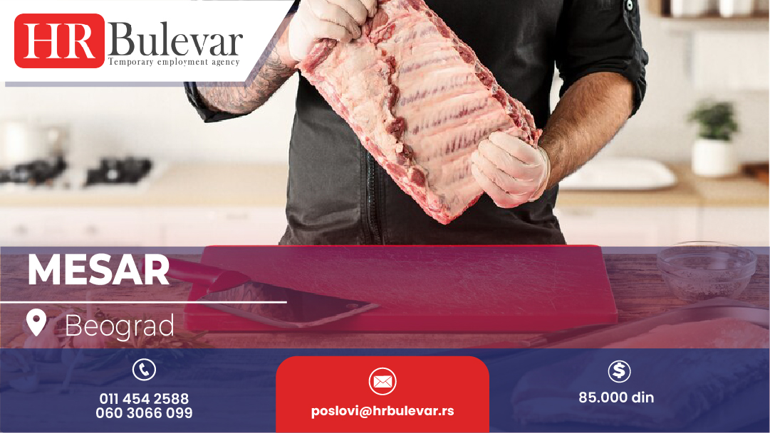 Mesar | Oglas za posao, Beograd - HR Bulevar